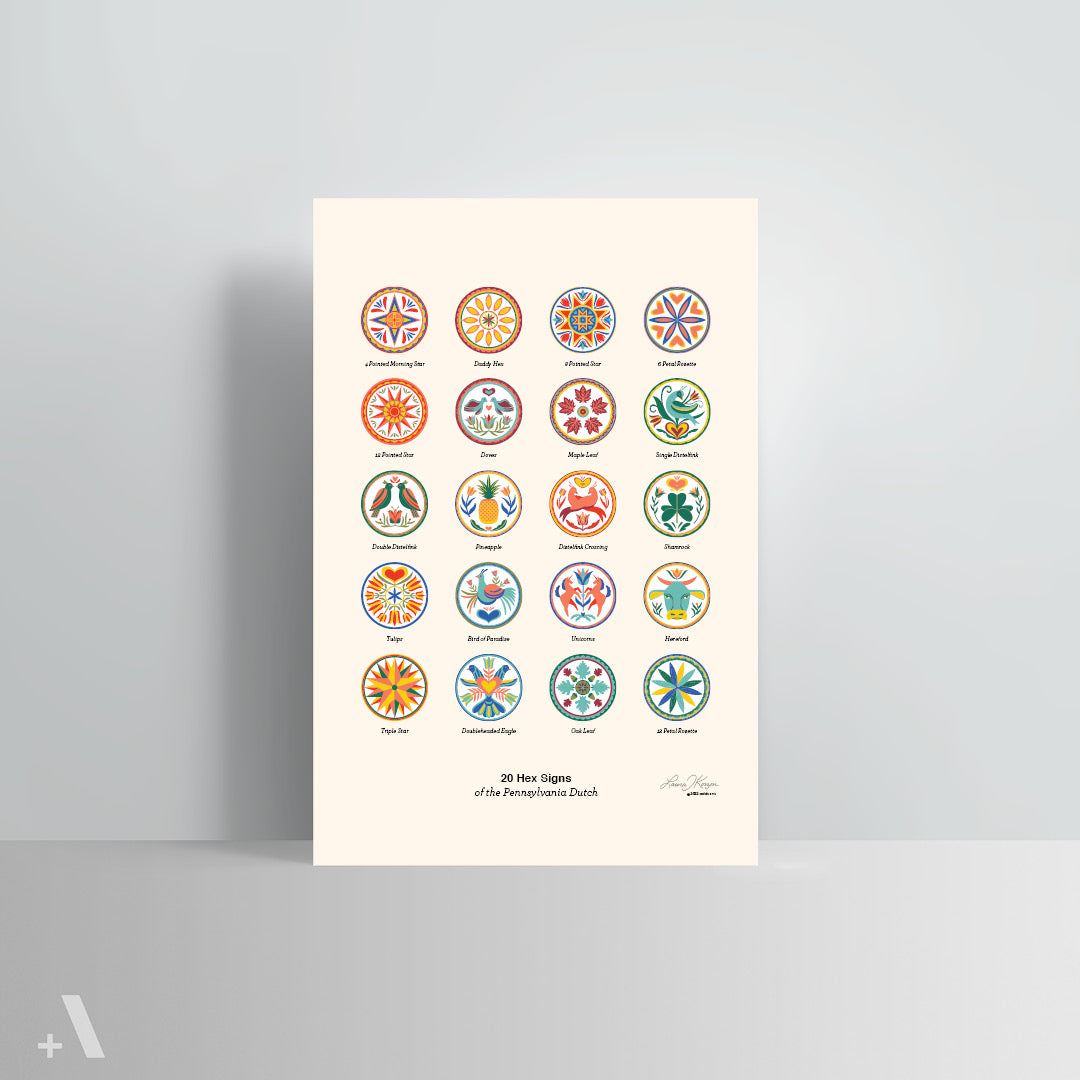 Pennsylvania Dutch Hex Signs | Folk Art Poster Print – Addvent.US